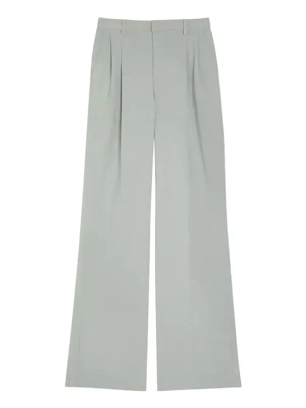 Huishan Zhang Pleated Wide-leg Trousers - Grey