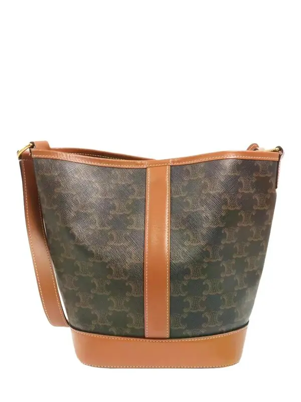 Celine Small Triomphe Bucket Bag - Brown