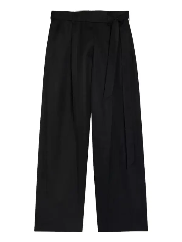 Simone Rocha Belted Pleated Trousers - Black