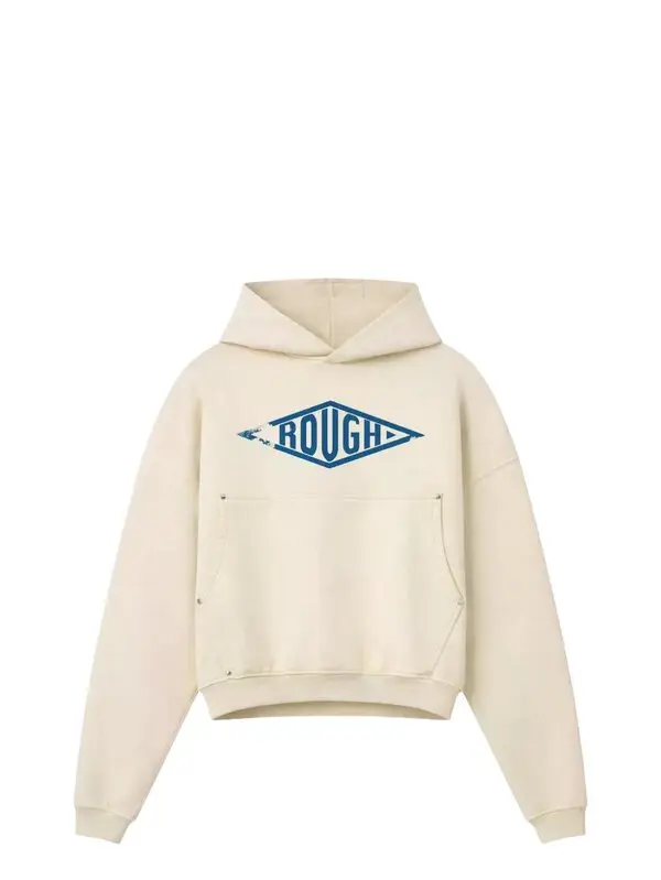 ROUGH. Rough Logo-print Hoodie - Neutrals