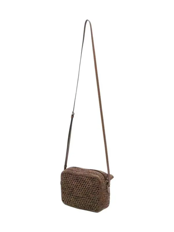 ANYA HINDMARCH Eyes Woven Cross Body Bag - Brown