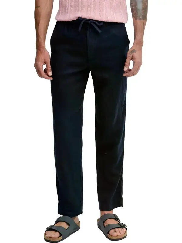 BENETTON Drawstring Waist Trousers - Blue