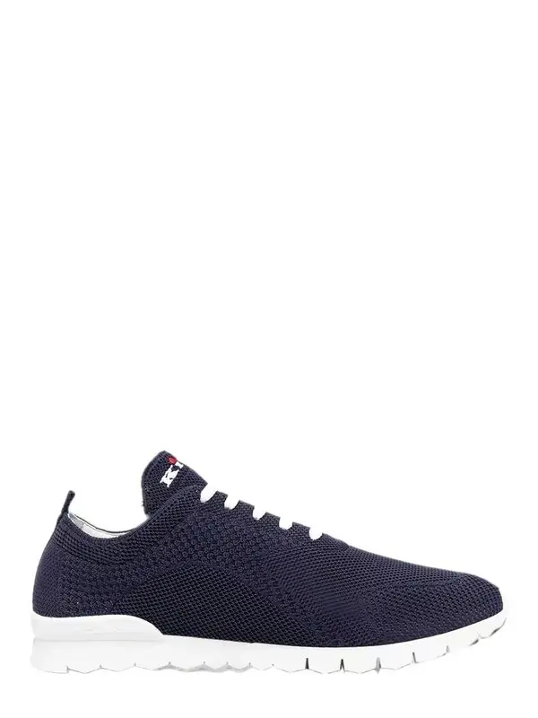 Kiton Navy Lace-up Sneakers - Blue