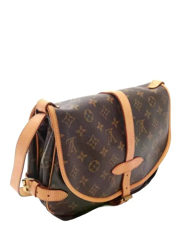 LOUIS VUITTON 2008 Saumur Cross Body Bag - Brown