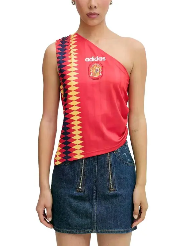 Adidas Spain One-shoulder Top - Red