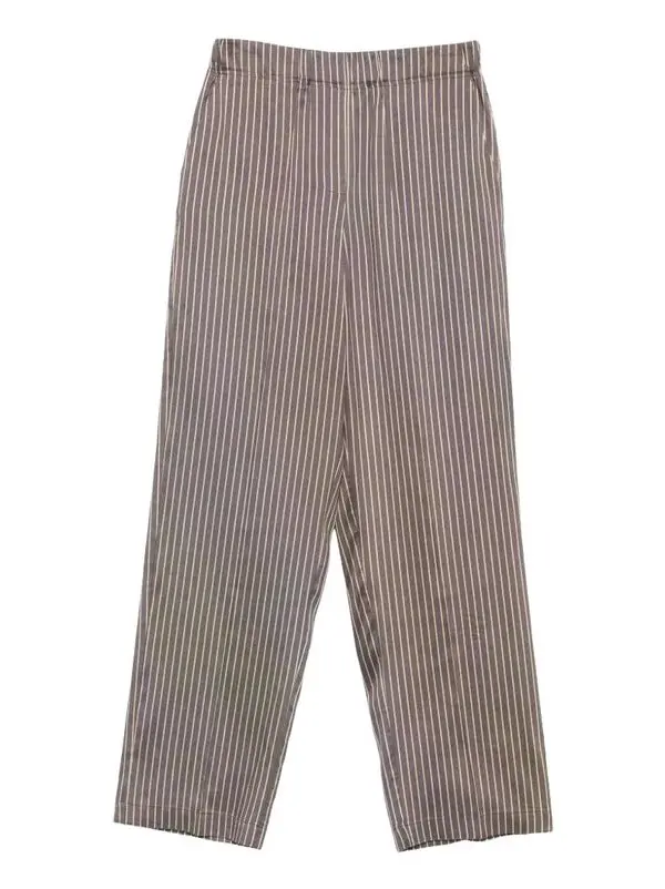 ALYSI Vertical Stripe Trousers - Grey