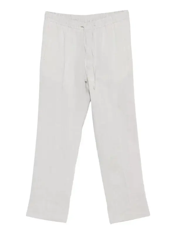 Corneliani Straight Leg Drawstring Waistband Trousers - Neutrals