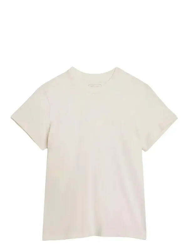 Y3 Logo Print Crew Neck T-shirt - Neutrals