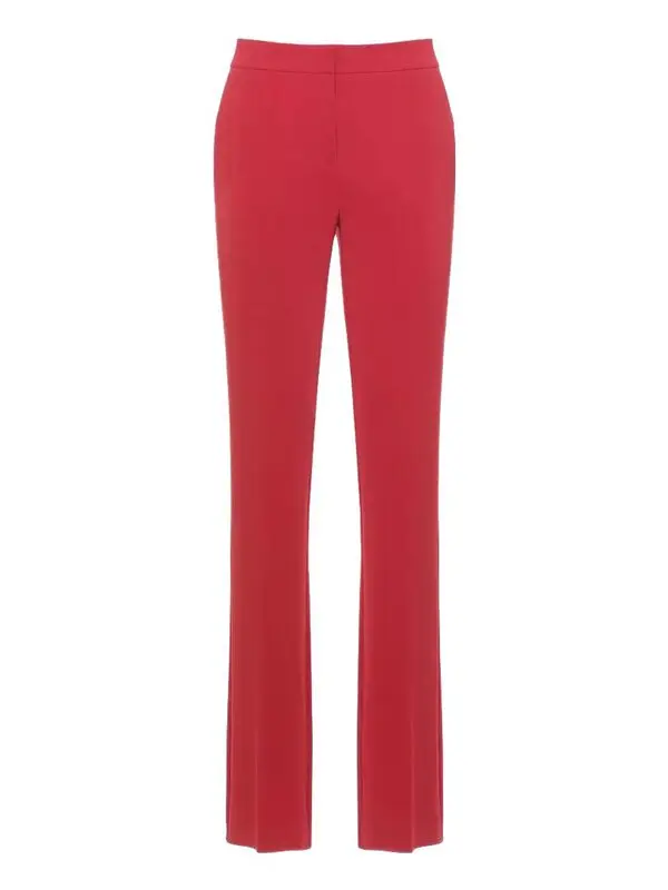 EMME Flat-front Trousers - Red