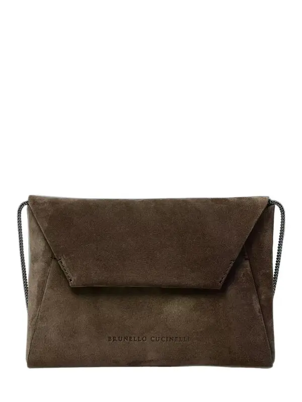 Brunello Cucinelli Duo Monili-strap Shoulder Bag - Brown