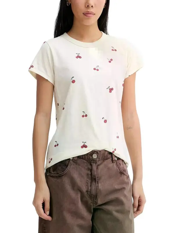 Rag & Bone Cherry-print T-shirt - Neutrals