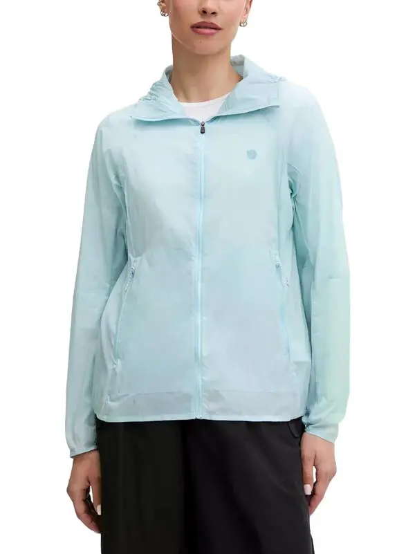 Fjallraven Keb Logo-motif Hooded Jacket - Blue