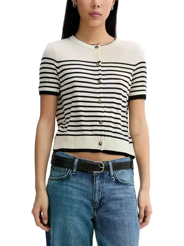 Rag & Bone Anne Short-sleeve Cardigan - Neutrals