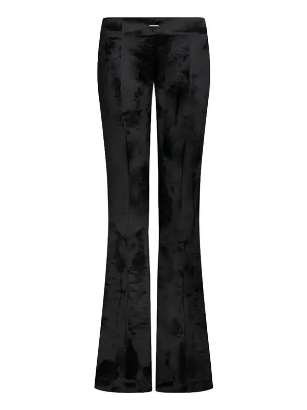 DONDUP Velvet Flared Trousers - Black