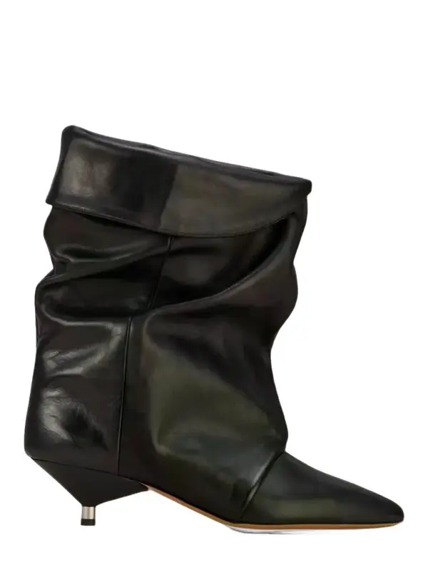 Isabel Marant Étoile Edrik Slouchy Leather Boots - Black