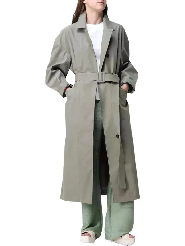 Max Mara Belted Single-breasted Trench Coat - Grey