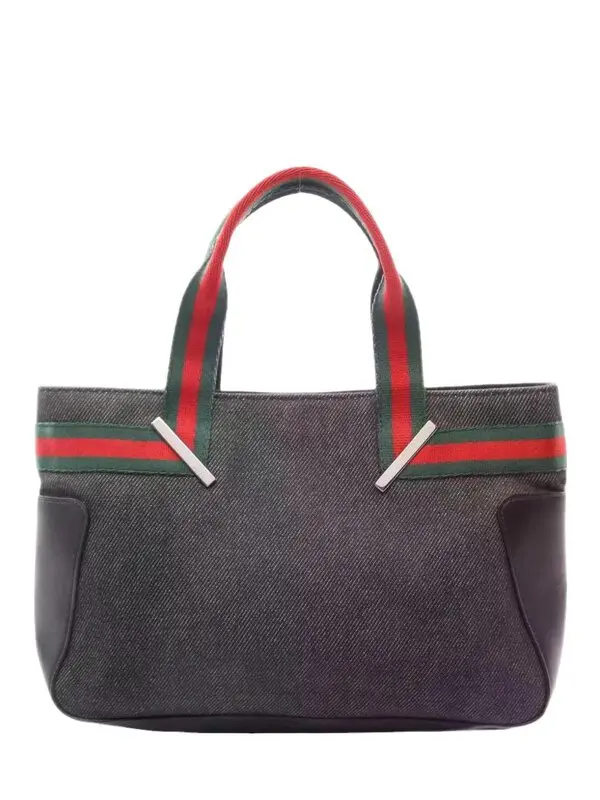 Gucci Sherry Line Tote Bag - Grey