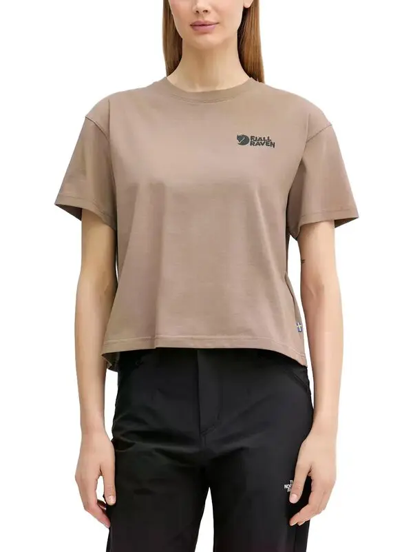 Fjallraven Logo T-shirt - Brown