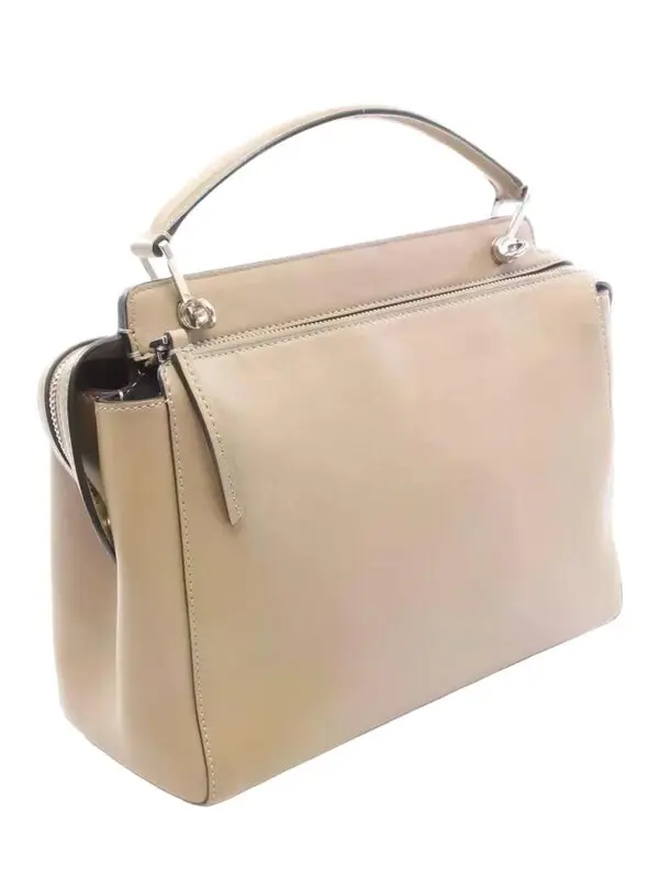 Fendi Dotcom Leather Tote Bag - Neutrals