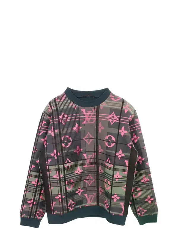 LOUIS VUITTON Monogram Jacquard Sweatshirt - Green