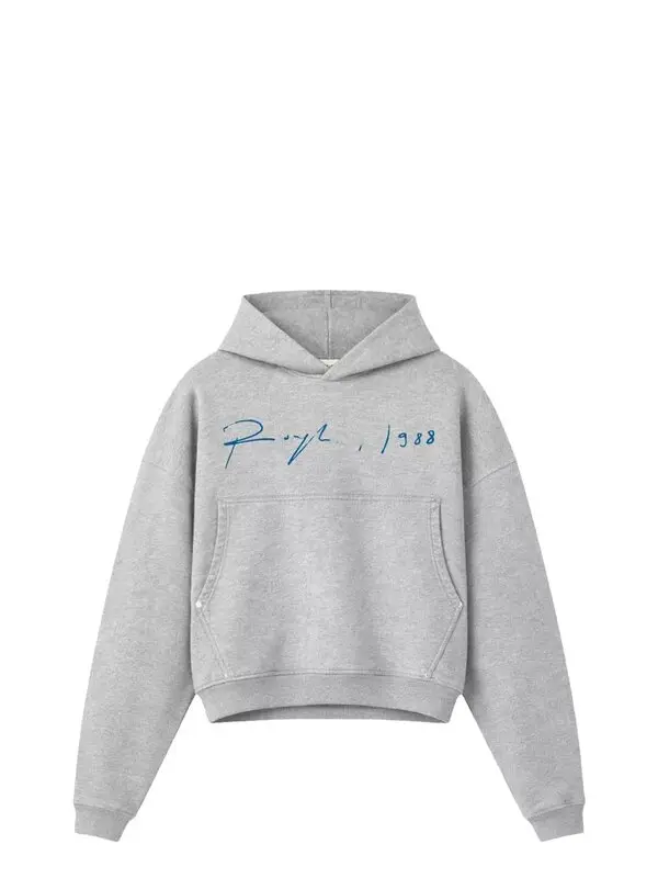 ROUGH. Rough Logo-print Hoodie - Grey
