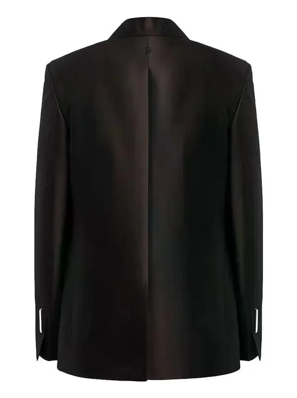 DONDUP Double-breasted Peaked-lapel Blazer - Black