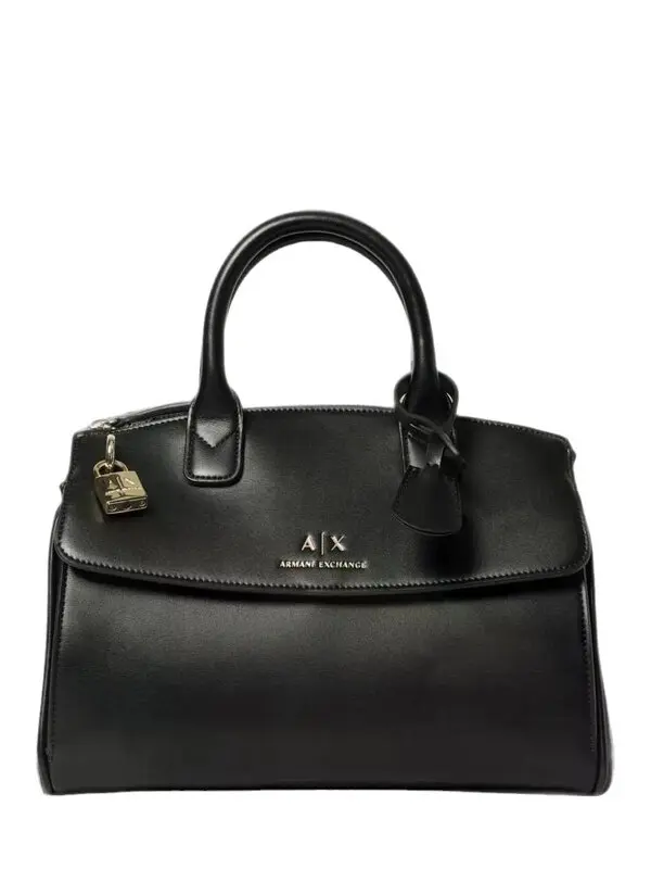 Emporio Armani Logo-lettering Tote Bag - Black