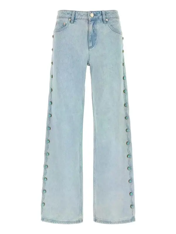 Cult Gaia Elphie Embellished Jeans - Blue