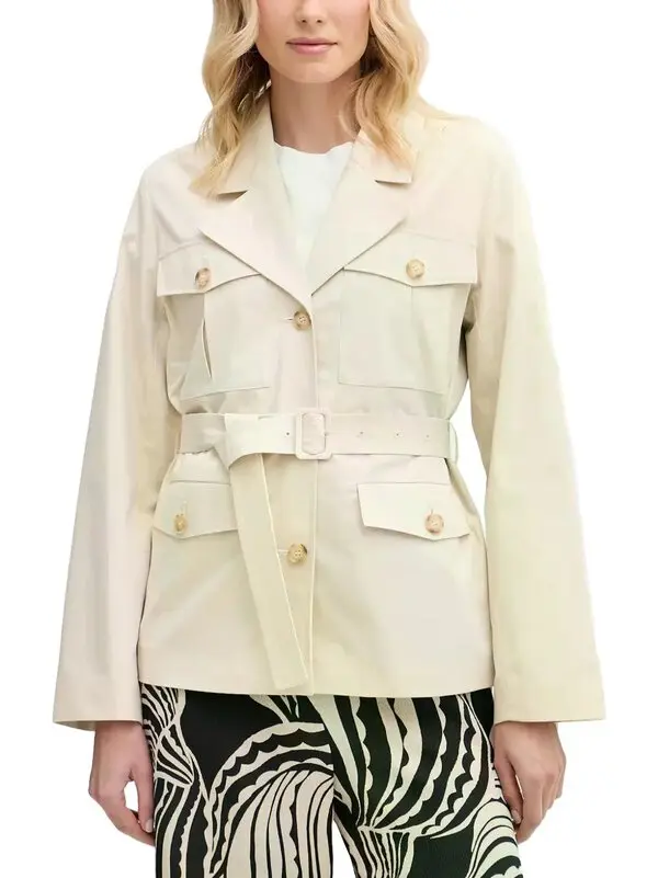 Gant Belted Four-pocket Jacket - Neutrals