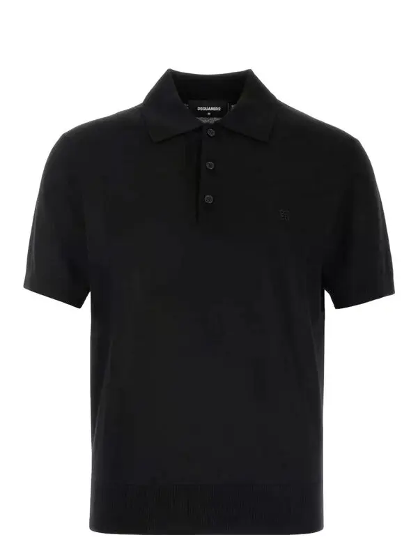 Dsquared2 Short-sleeve Polo Shirt - Black