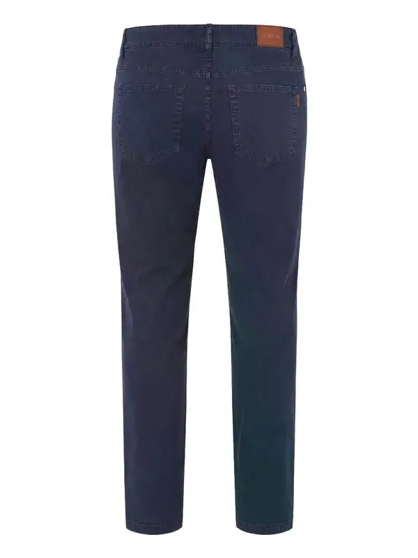 SIVIGLIA Slim-fit Gabardine Trousers - Blue