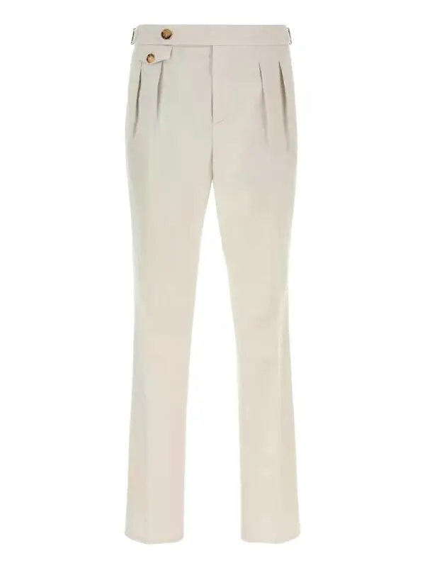 Brunello Cucinelli Pleated Tailored Trousers - Neutrals
