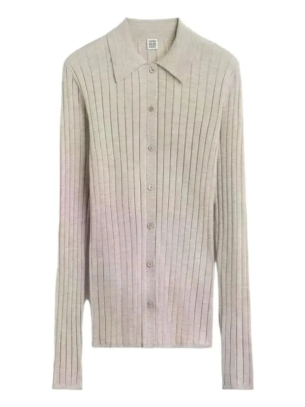 TOTEME Ribbed-knit Cardigan - Neutrals