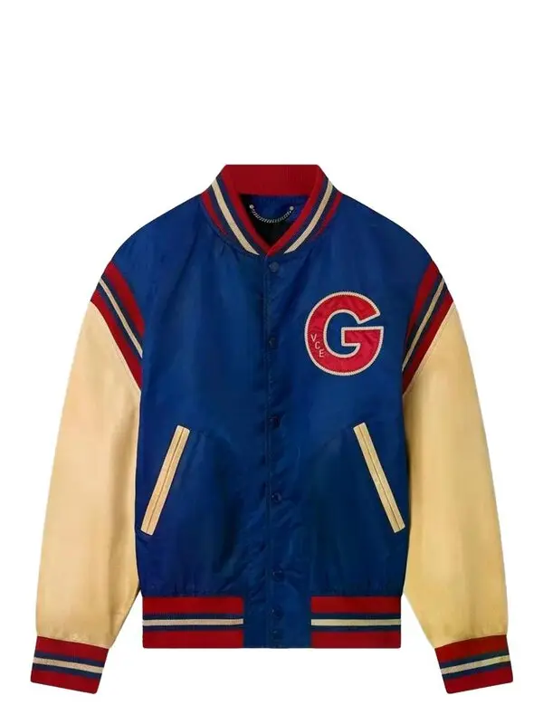 GOLDEN GOOSE Varsity Bomber Jacket - Blue