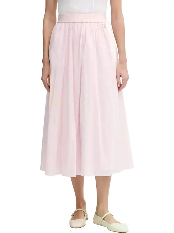 JOOP! A-line Midi Skirt With Gathered Detailing - Pink