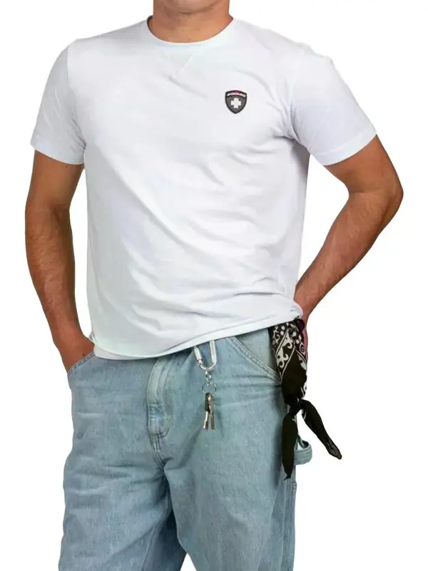 PODHIO Logo-patch T-shirt - White
