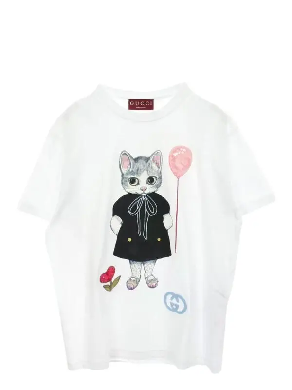 Gucci Yuko Higuchi" 2010s Crewneck T-shirt - White