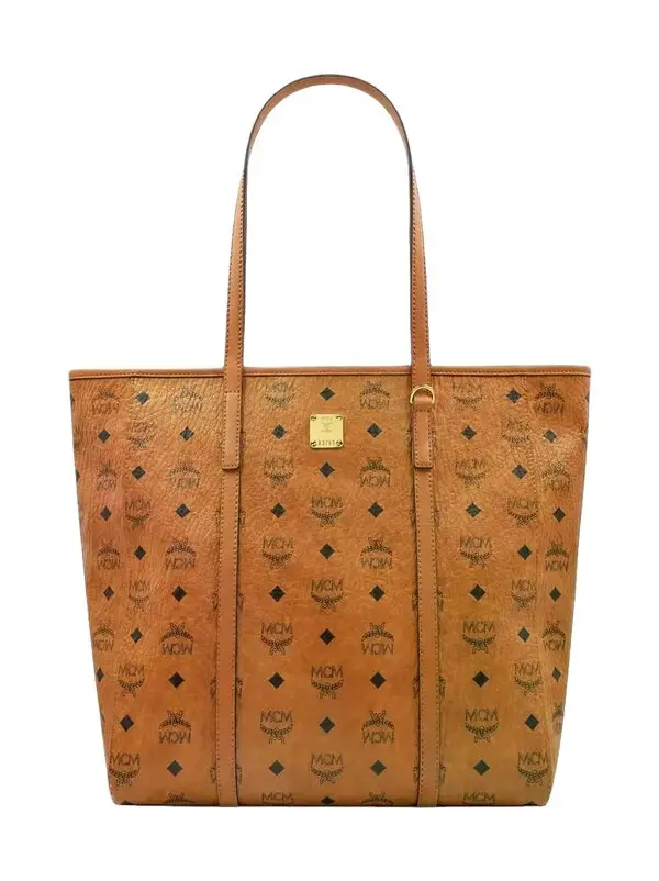 Mcm Toni Logo-print Tote Bag - Neutrals