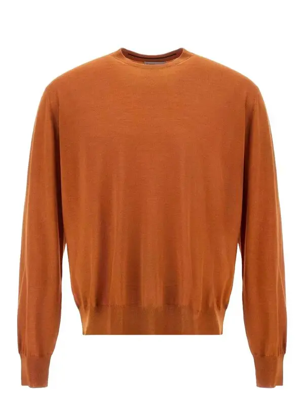 Herno Ribbed-trim Sweater - Orange