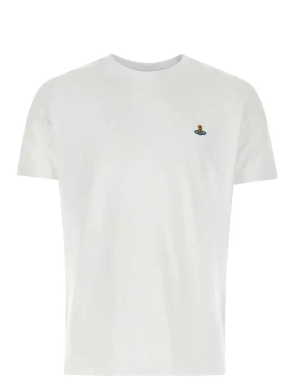 VIVIENNE WESTWOOD Orb-embroidered T-shirt - White