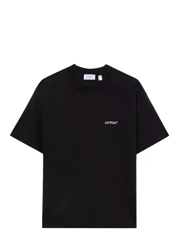 Off-White Arrows Print Cotton T-shirt - Black
