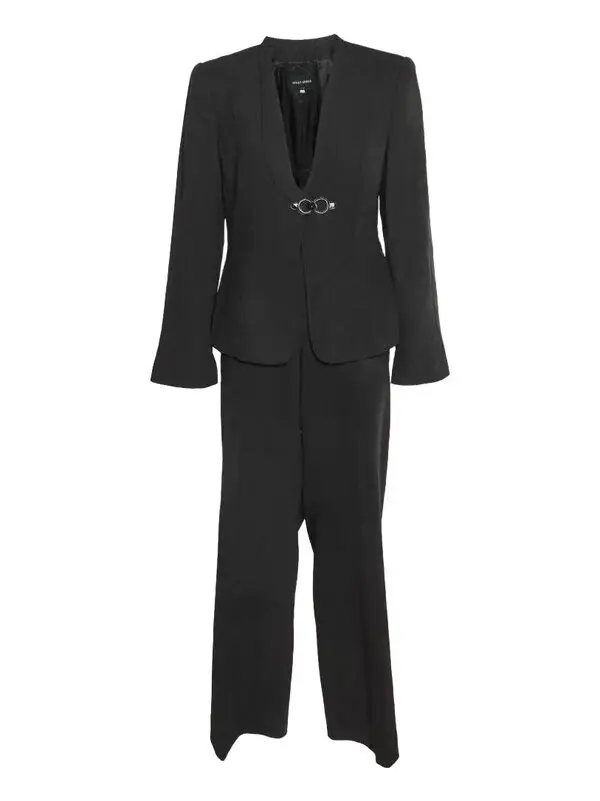 Giorgio Armani Notched-lapel Suit - Black