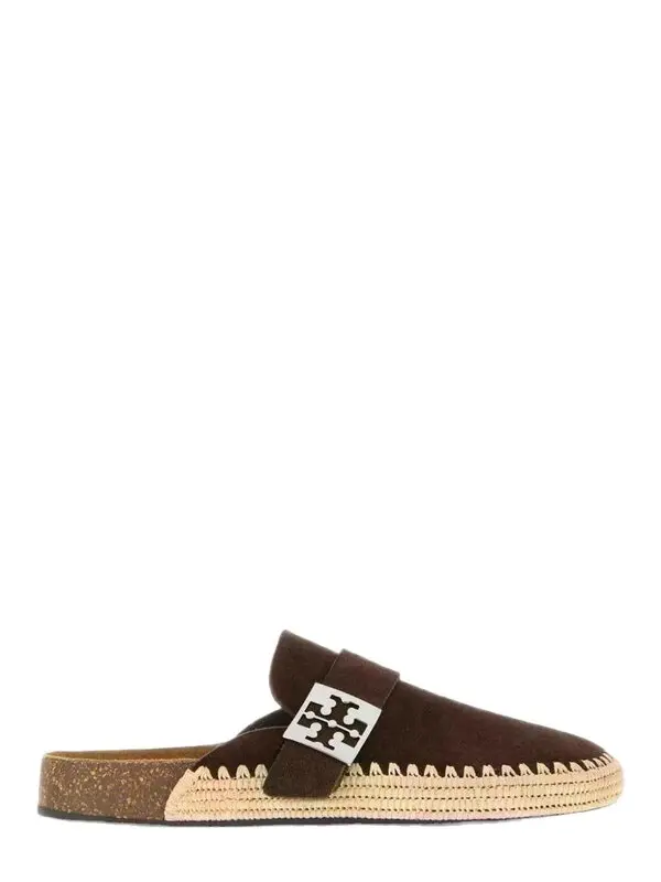 Tory Burch Mellow Double-t Mules - Brown