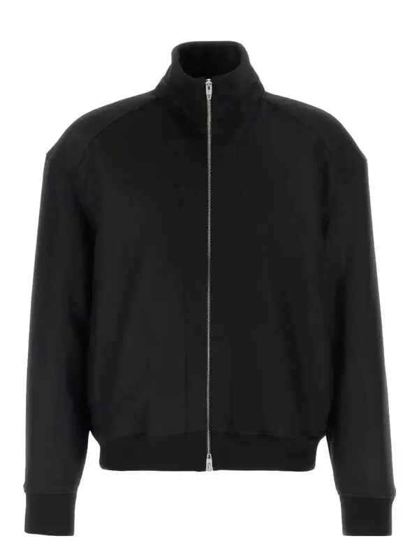JIL SANDER Zip-up Bomber Jacket - Black