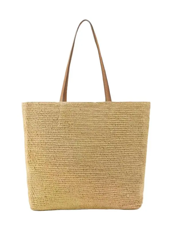 Helen Kaminski Woven Raffia Tote Bag - Neutrals