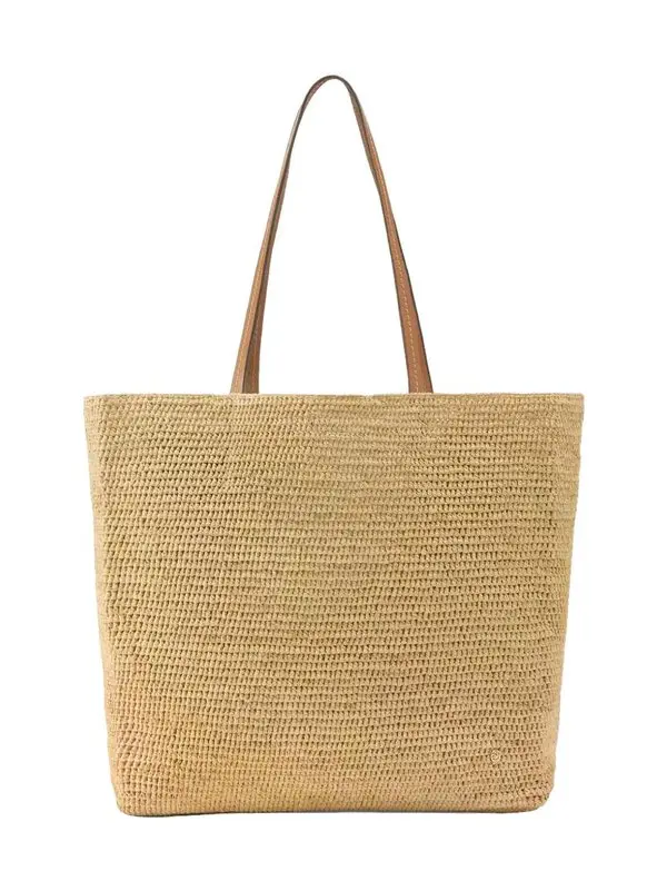 Helen Kaminski Woven Raffia Tote Bag - Neutrals