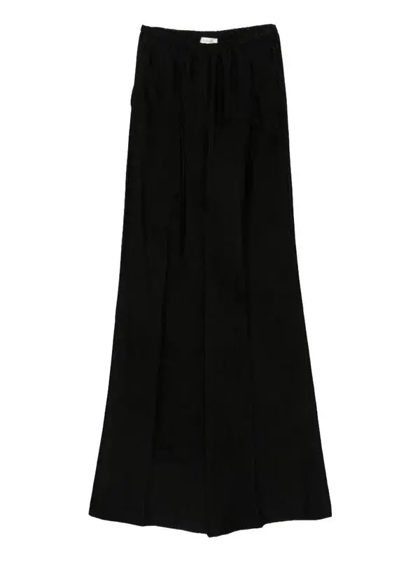FORTE_FORTE Corduroy-effect Palazzo Pants - Black