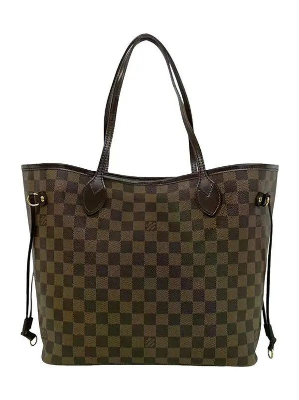 LOUIS VUITTON Damier Ebene Neverfull Mm Tote Bag - Brown