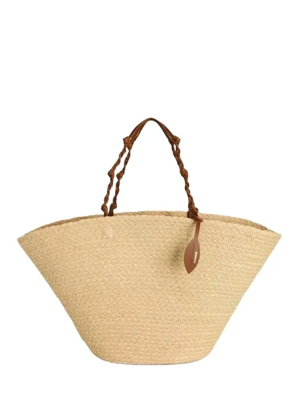 JIL SANDER Tangle Woven Tote Bag - Neutrals