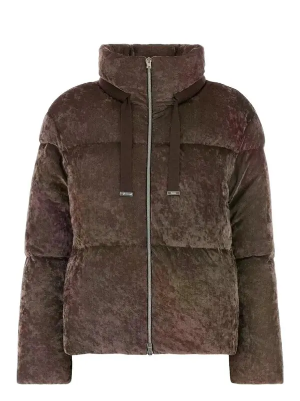 Herno Quilted Chenille Jacket - Brown